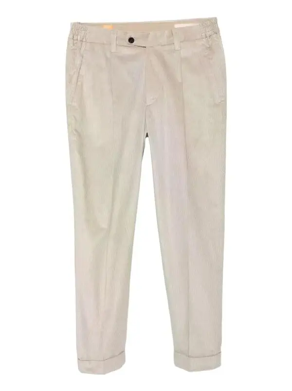 Alpha Industries Corduroy-effect Tapered Trousers - Neutrals