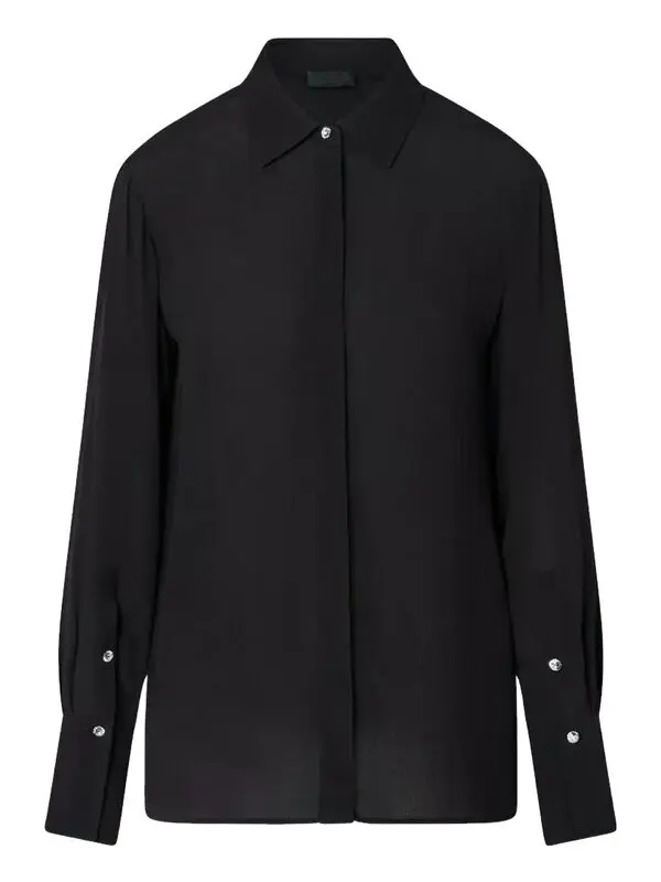 Liu Jo Crepe De Chine Shirt - Black