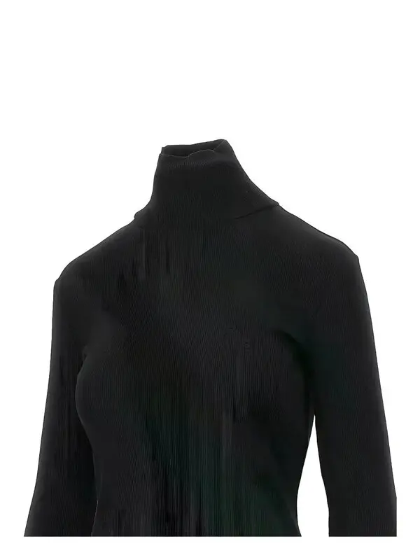 Max Mara Ribbed-knit Roll-neck Sweater - Black