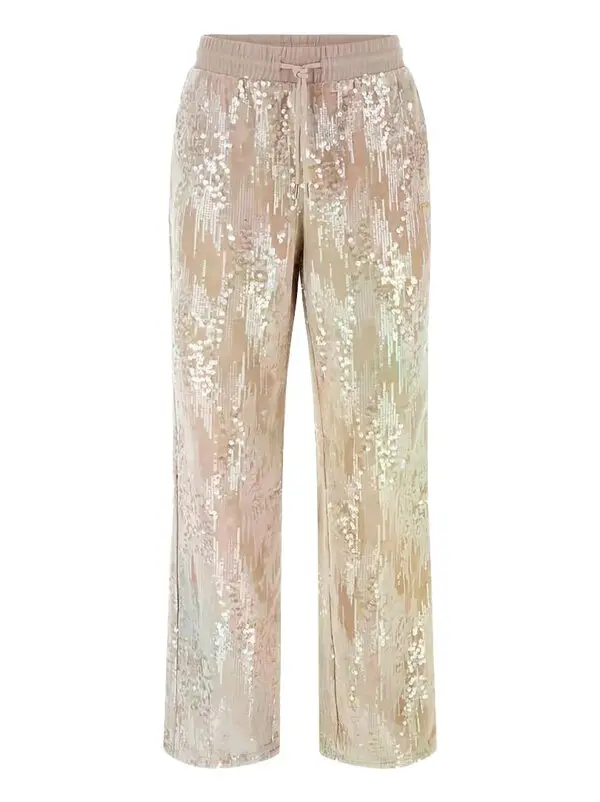 Guess Sequin-embellished Trousers - Neutrals