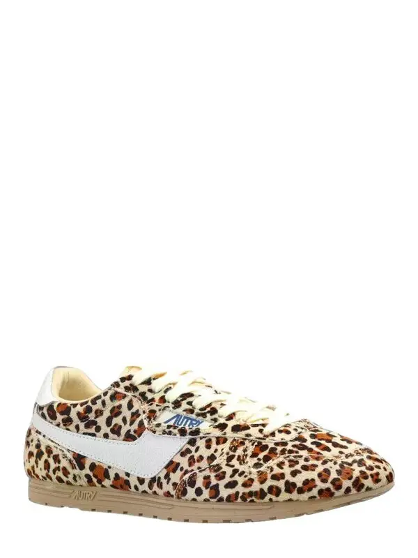 AUTRY Windspin Leopard-print Sneakers - Neutrals