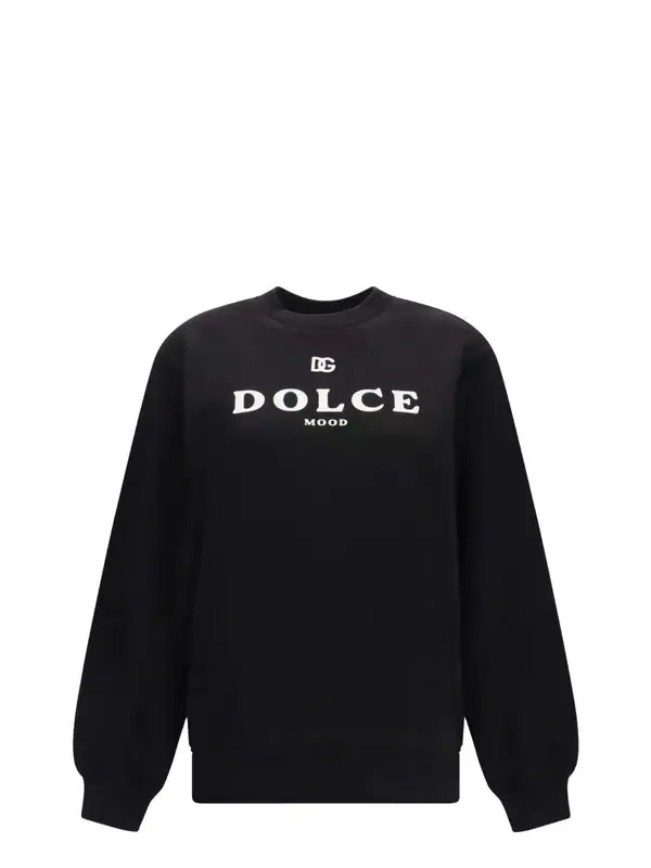 Dolce & Gabbana Logo Print Crewneck Sweatshirt - Black