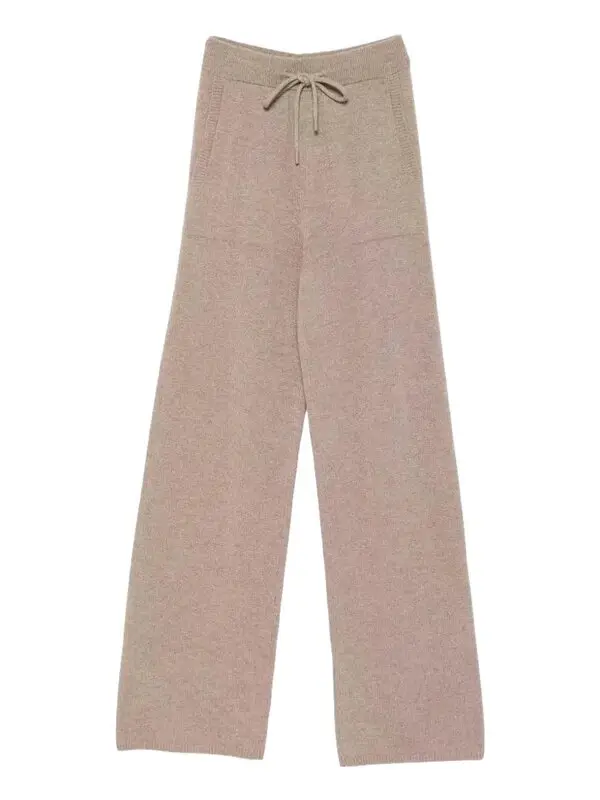 Max Mara Drawstring-waist Knitted Trousers - Neutrals