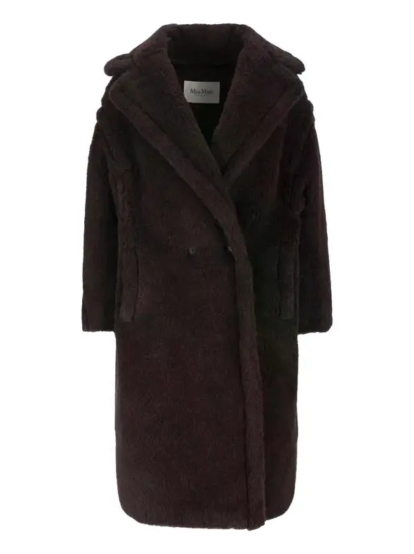 Max Mara Teddy Bear Icon Double-breasted Coat - Brown