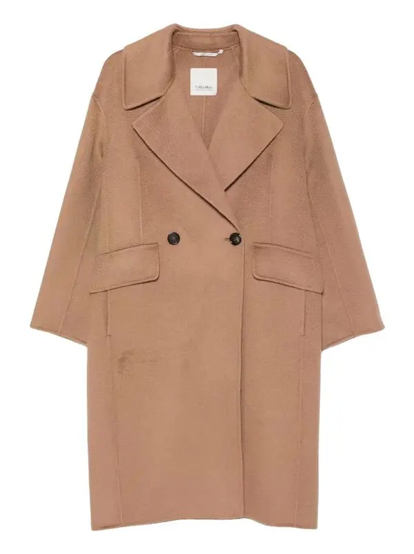 Max Mara Double-breasted Notched-lapel Coat - Brown