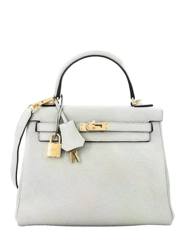 Hermès Kelly Handbag Togo With Gold Hardware 25 Satchel - Grey