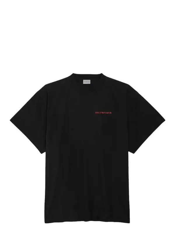 Balenciaga Back-gradient Oversized T-shirt - Black
