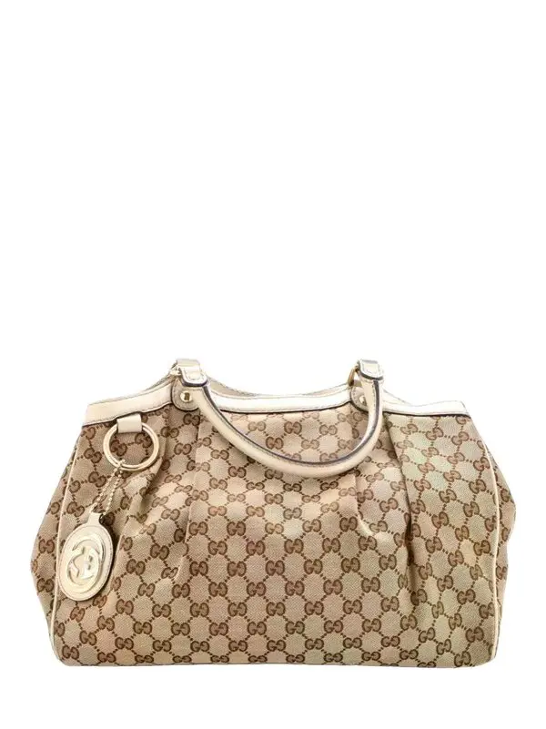 Gucci Sukey Gg Canvas Medium Tote Bag - Brown