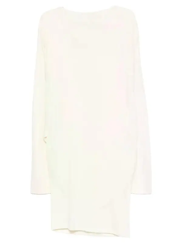 Jacquemus Draped Open-back Mini Dress - Neutrals