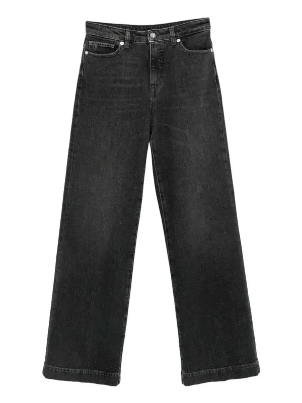 NINE:INTHE:MORNING Faded Wide-leg Jeans - Grey