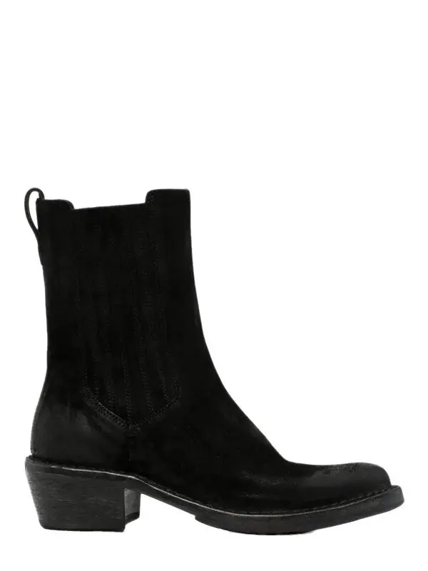 Moma Suede Ankle Boots - Black