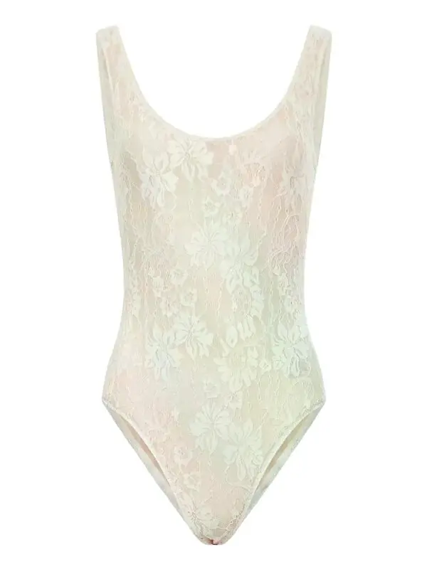 Zimmermann Floral-lace Bodysuit - Neutrals