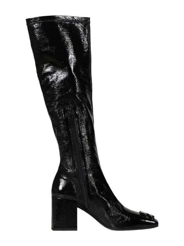 COURREGES Reedition Vinyl Knee-high Boots - Black