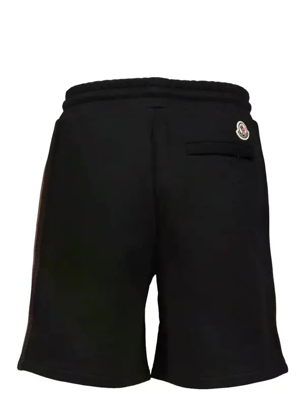 Moncler Logo-patch Side-stripe Shorts - Black