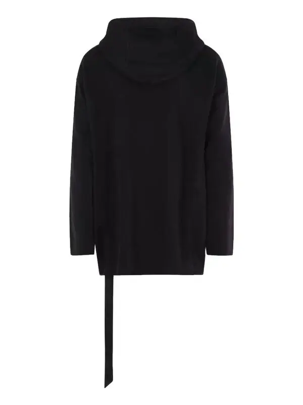 Rick Owens Tower Peter Drawstring Hoodie - Black