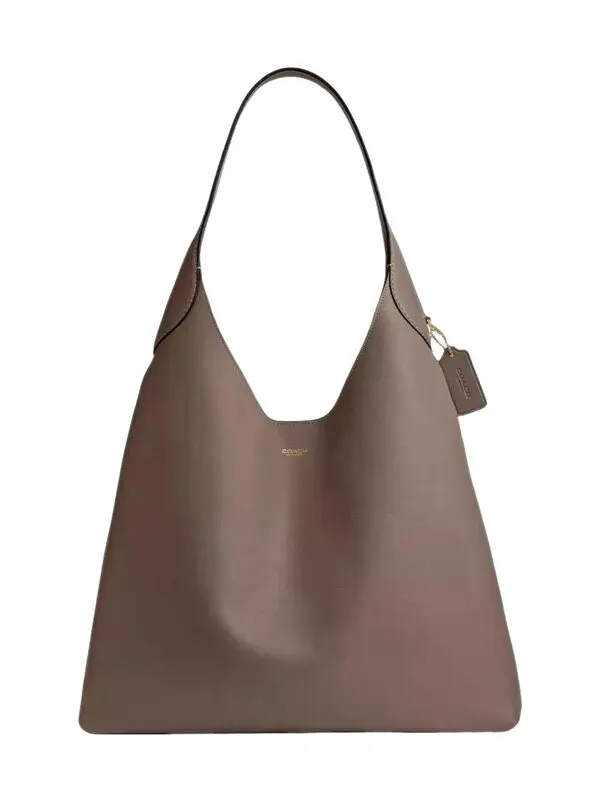 COACH Logo-stamp Leather Shoulder Bag - Brown