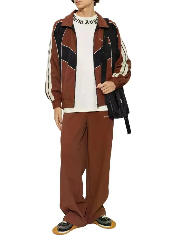 Palm Angels Logo-appliqué Track Pants - Brown