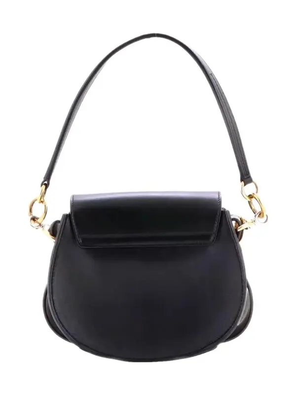 Chloé Tess Leather Small Shoulder Bag - Black