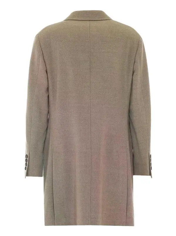 Brunello Cucinelli Single-breasted Notched-lapel Coat - Neutrals