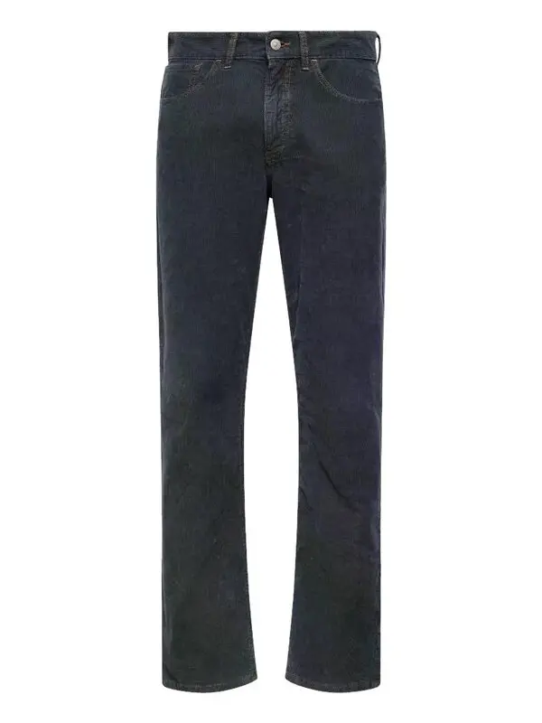 MAISON MARGIELA Belt-loop Corduroy Trousers - Blue