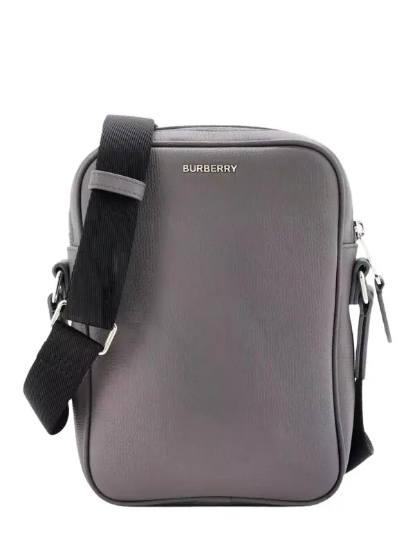 Burberry Vertical Paddy Leather Crossbody Bag - Grey