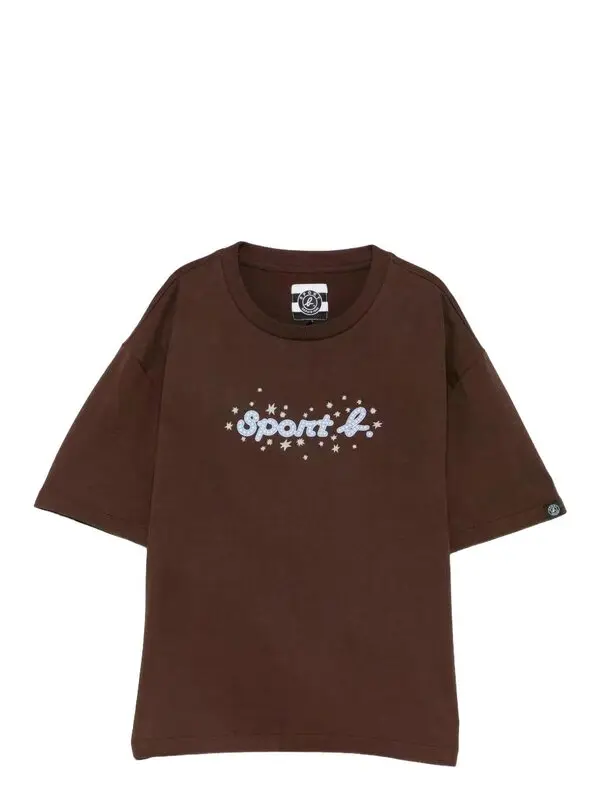 AGNES B. Spark Logo T-shirt - Brown