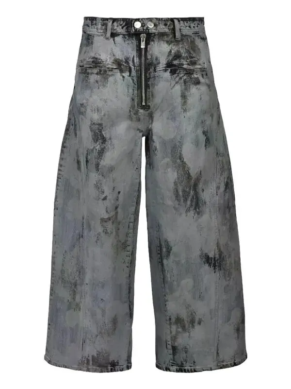 FILTH Waxed Baggy Jeans - Grey