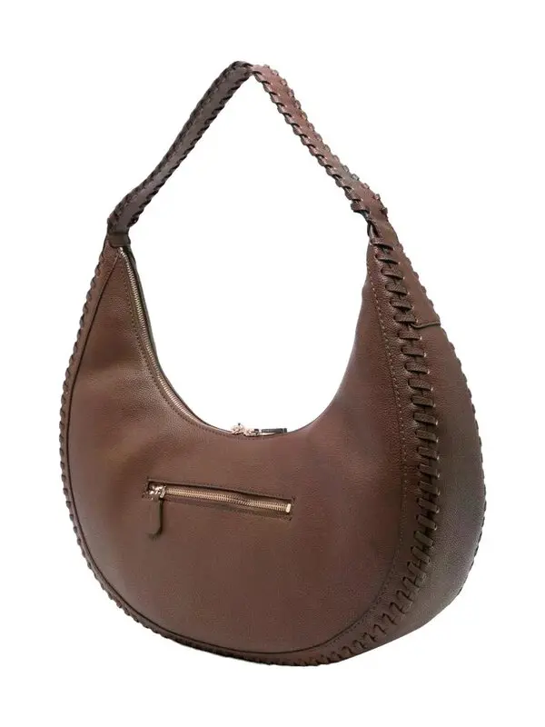 Guess Whipstitch-trim Shoulder Bag - Brown
