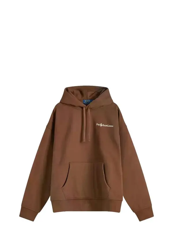 Polo Ralph Lauren Logo-embroidered Drawstring Hoodie - Brown