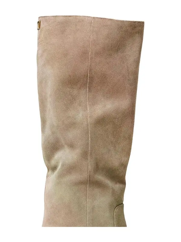 TWINSET High Suede Boots - Neutrals