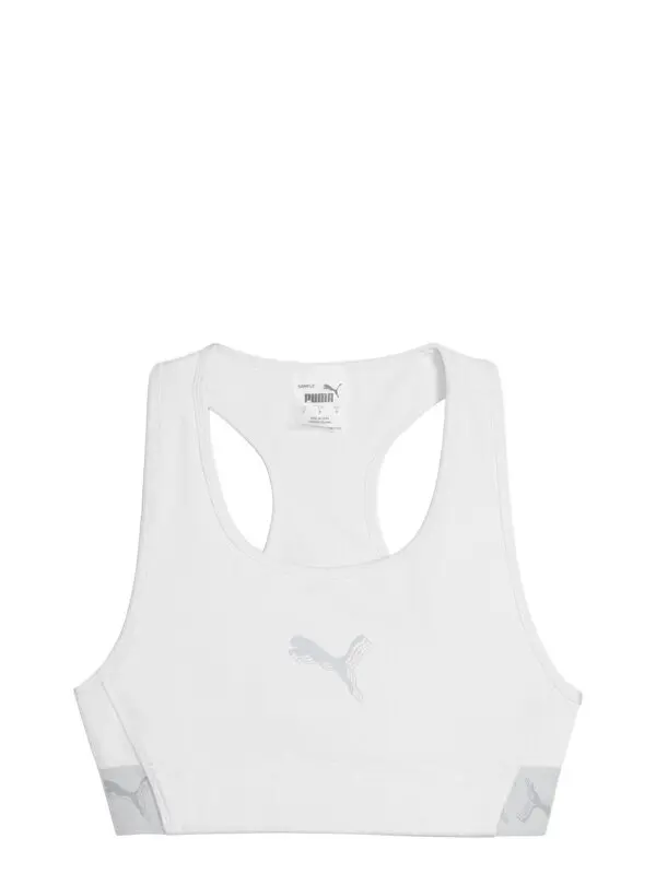 PUMA Hoops Compression Sports Bra 2.0 - White