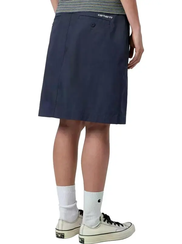 Carhartt Work In Progress Postal Straight Mini Skirt - Blue