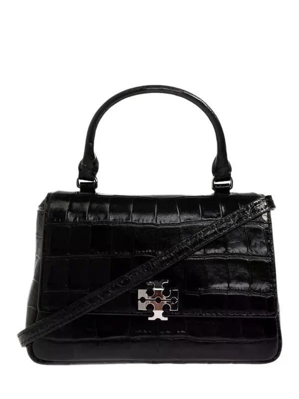 Tory Burch Croc-effect Charlie Tote Bag - Black