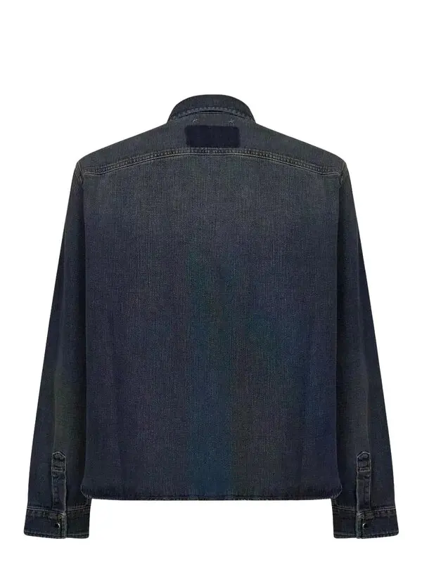 GOLDEN GOOSE Star-detail Denim Shirt - Blue