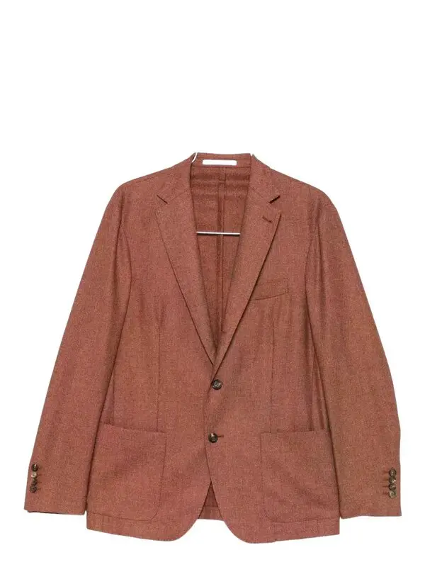 Eleventy Single-breasted Notched-lapels Jacket - Red