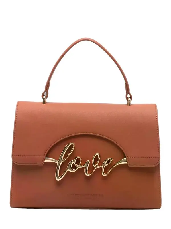 Moschino Logo-plaque Tote Bag - Brown