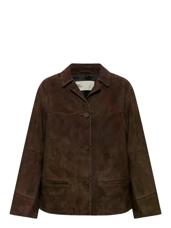 Tory Burch Suede Jacket - Brown