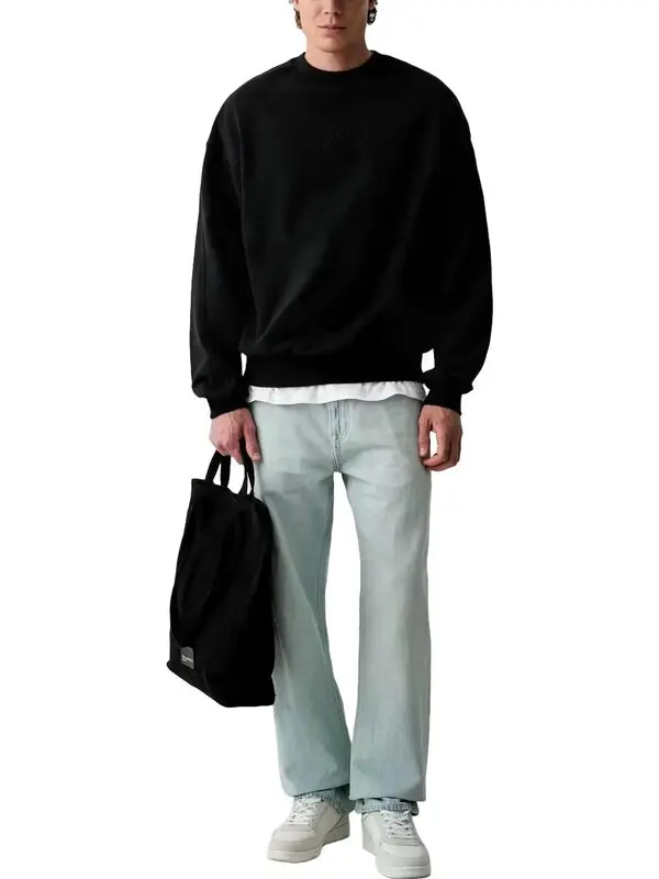 Adidas Logo-embroidered Sweatshirt - Black