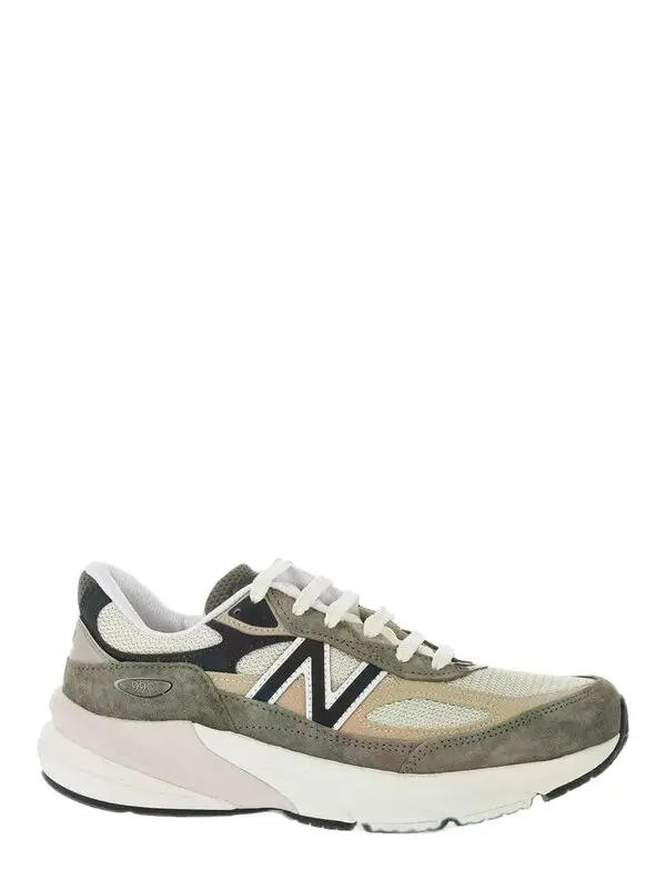 NEW BALANCE 990v6 Suede-panelled Sneakers - Neutrals