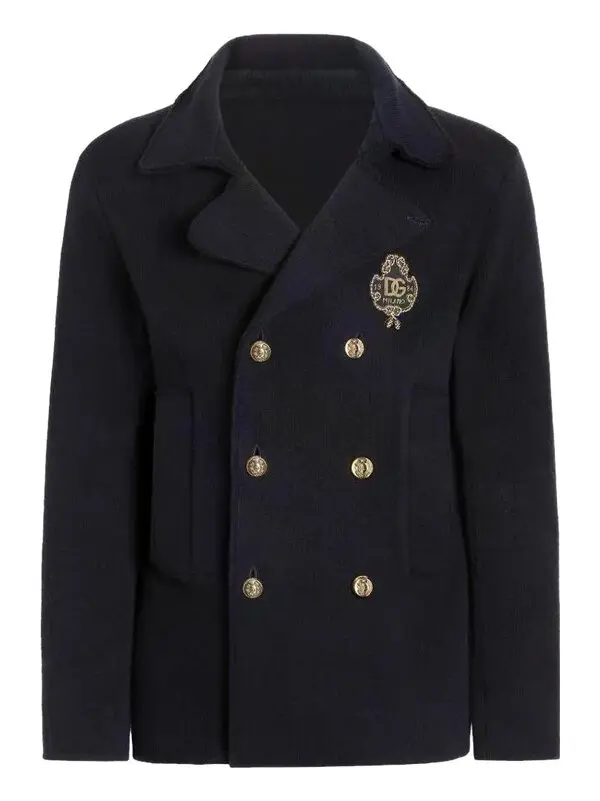 Dolce & Gabbana Double-breasted Virgin-wool Jacket - Blue