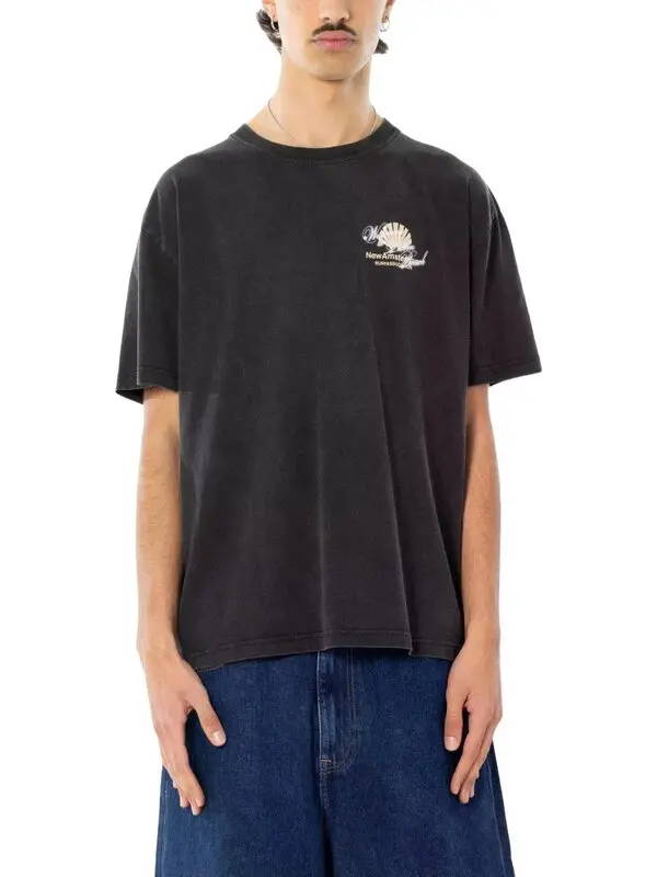 NEW AMSTERDAM SURF ASSOCIATION Welcom To Palmbeach T-shirt - Black