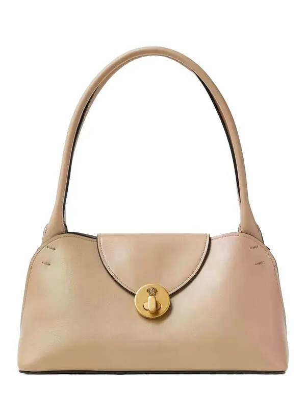 Versace Vivian Leather Small East/west Shoulder Bag - Neutrals