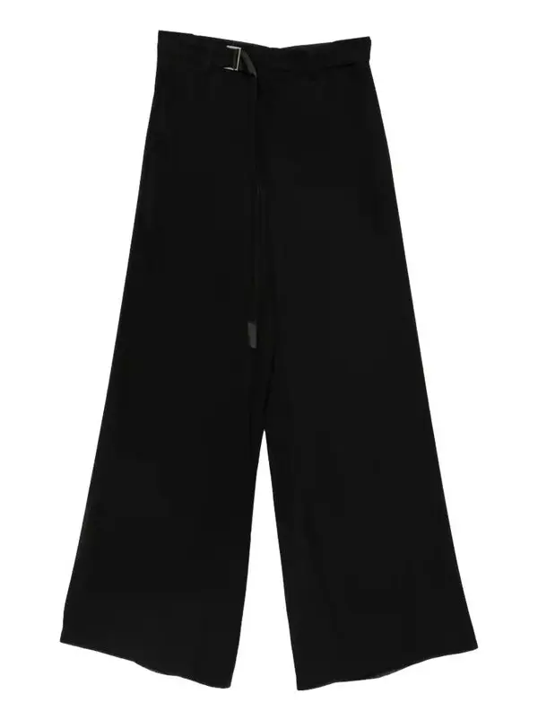 Sacai Belted Wide-leg Trousers - Black