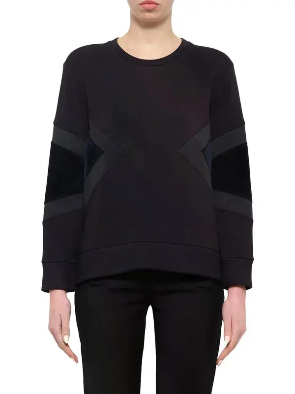 Neil Barrett Panelled Crewneck Sweatshirt - Blue