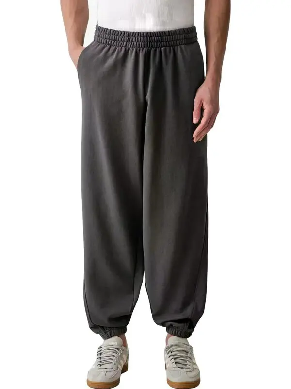 Adidas Logo-embroidered Elasticated Track Pants - Grey