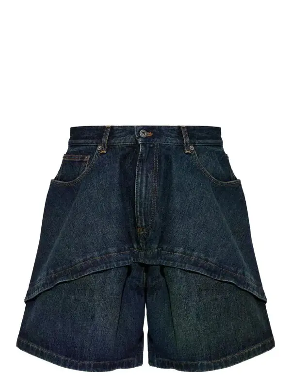 Loewe Shorts In Denim - Blue