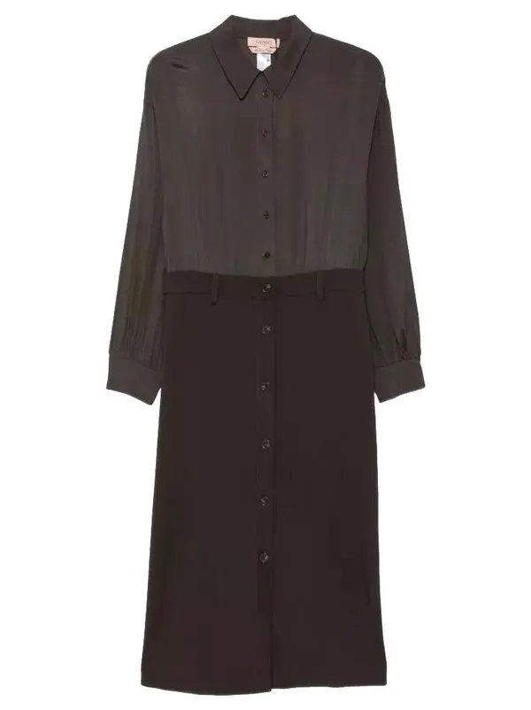 TWINSET Button-down Shirt Dress - Brown