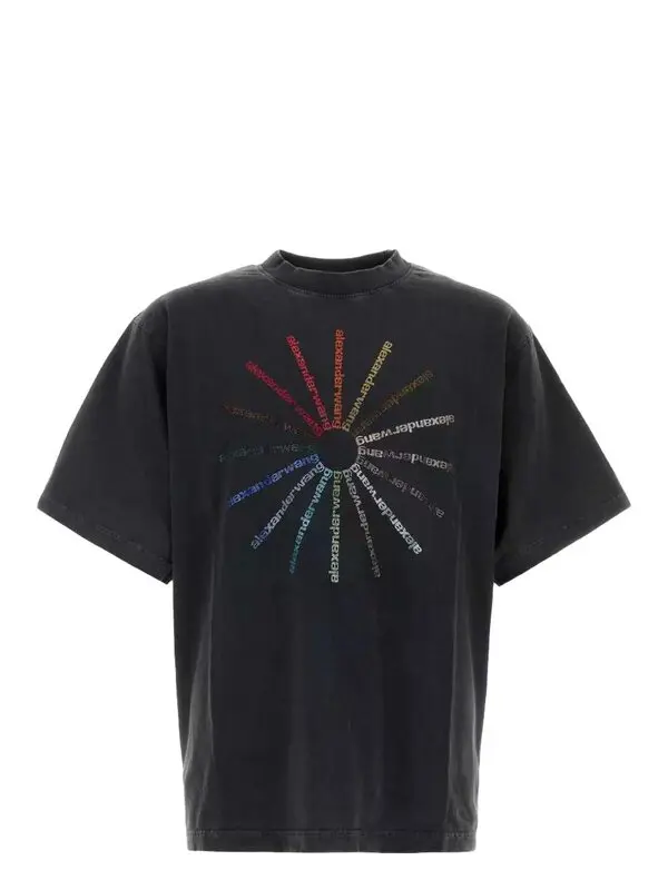 Alexander Wang Short Sleeve Crewneck T-shirt - Black
