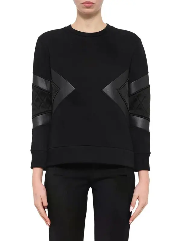 Neil Barrett Quilted Panelled Sweatshirt - Black