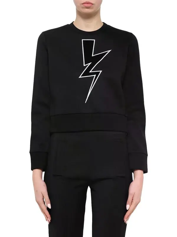 Neil Barrett Graphic Print Sweatshirt - Black